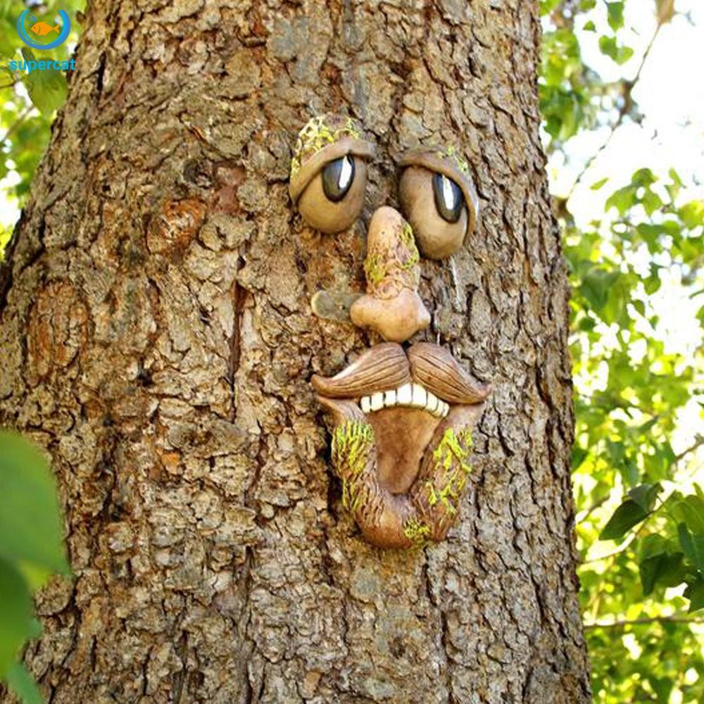 Bark Face Tree Monster Facial Features Ornaments Old Man Tree Hugger ...
