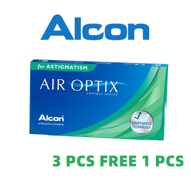 (3 pcs + 1 pcs) Alcon Air Optix Hydraglyde Toric Monthly Disposable ...