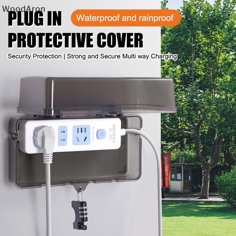 [WoodAron] Outdoor Electrical Boxes Waterproof Cable Management Box Rain-Proof Weather Proof ...