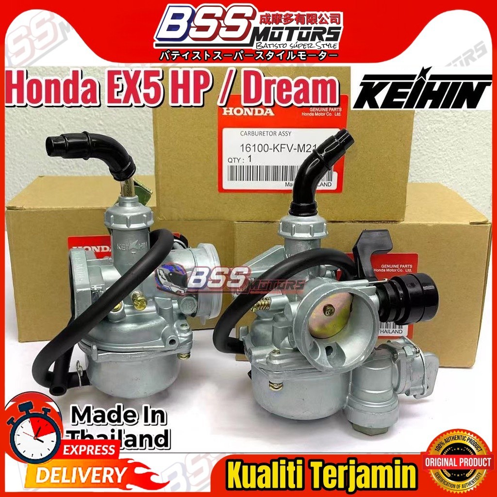 Honda EX5 Keihin Carburetor Standard EX5 Dream EX5 HP High Power ORI ...