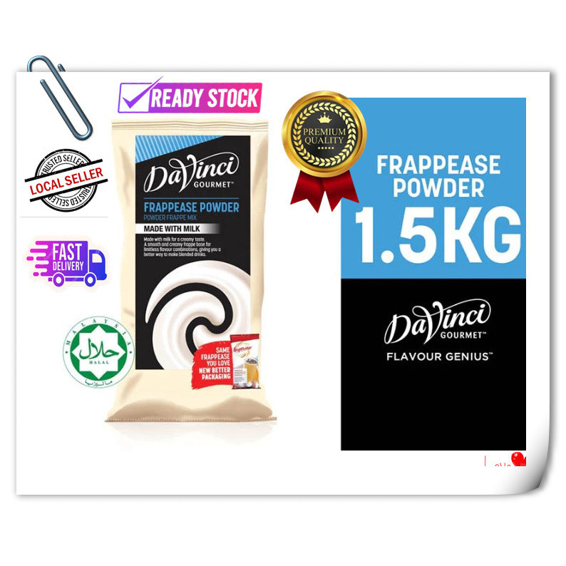 Free Gift Frappease Powder Frappe Mix 1.5Kg DaVinci Gourmet | Shopee ...