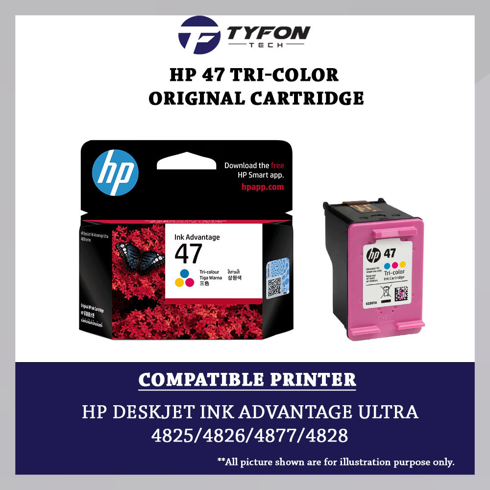 HP 47 Tri-color Original Cartridge 6ZD61AA For HP DeskJet Ink Advantage ...