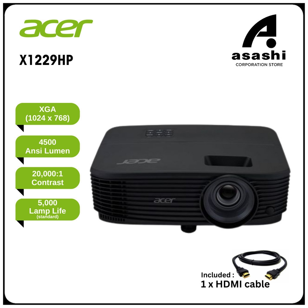 Acer X1229HP XGA 4500 Lumens DLP Projector | Shopee Malaysia