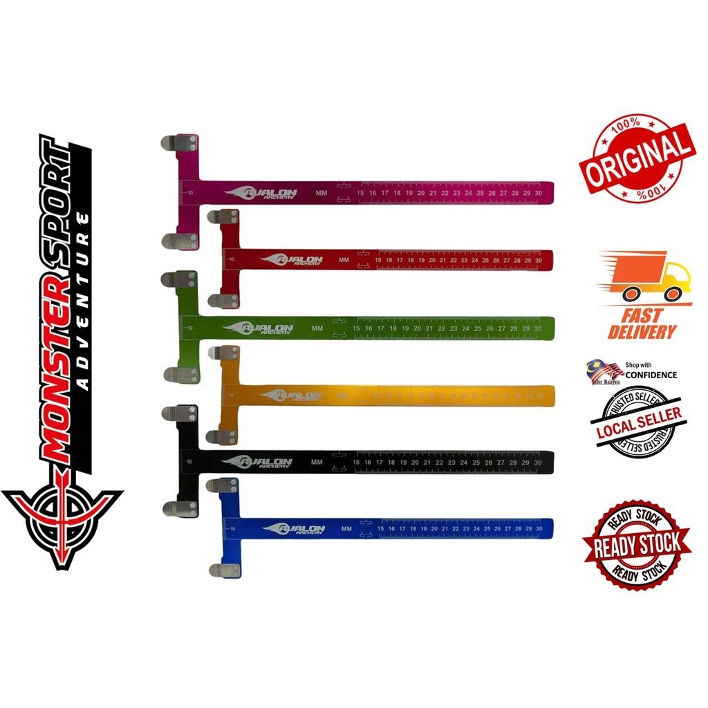Avalon Archery Squares Gauges Alum with Anodised Inches and Metric T ...