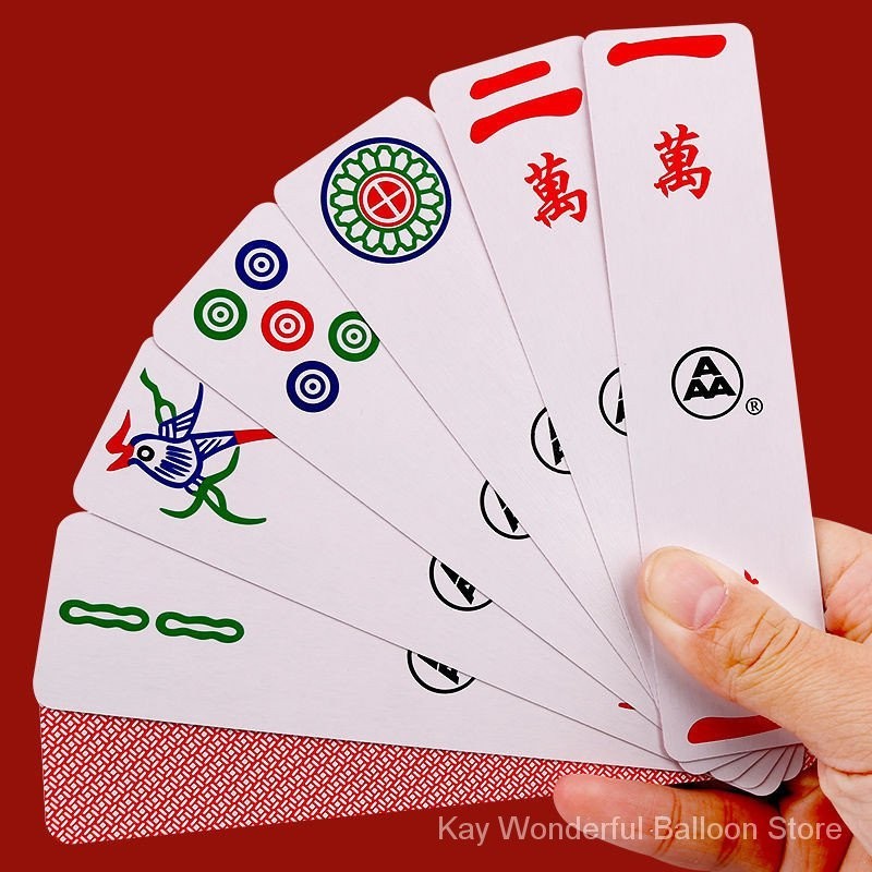 Solitaire Mahjong 108 Sheets New Style Paper Mahjong Cards Household ...