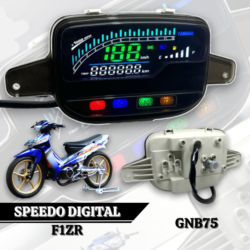Yamaha F1ZR Speedo Motorcycle Digital Speedometer Poseidon Racing ...