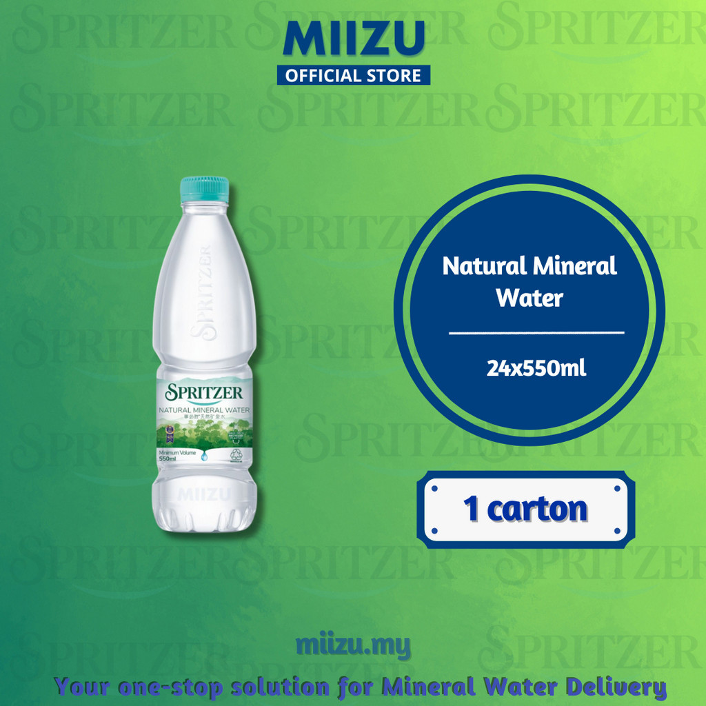 Spritzer Natural Mineral Water 24x550ml (New Packaging) | Shopee Malaysia