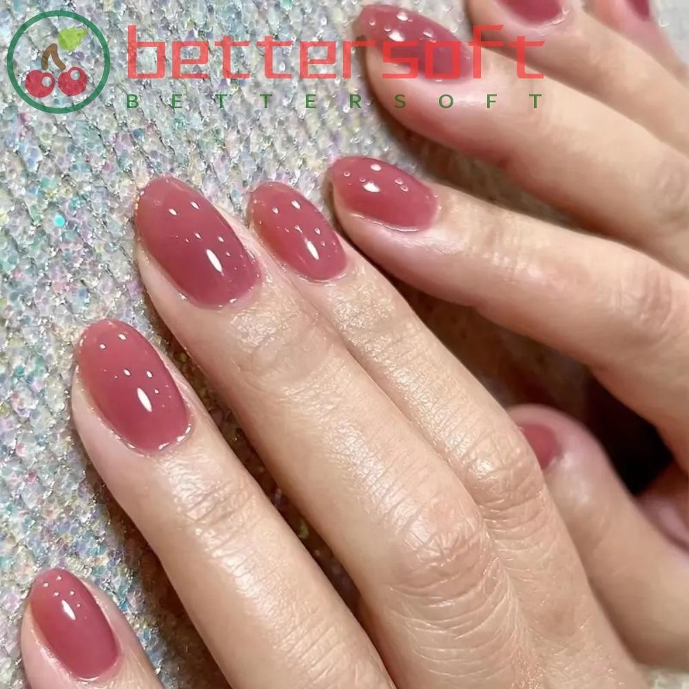 Better Softness Almond Fake Nails Wearable Manicure Short Ellipse
