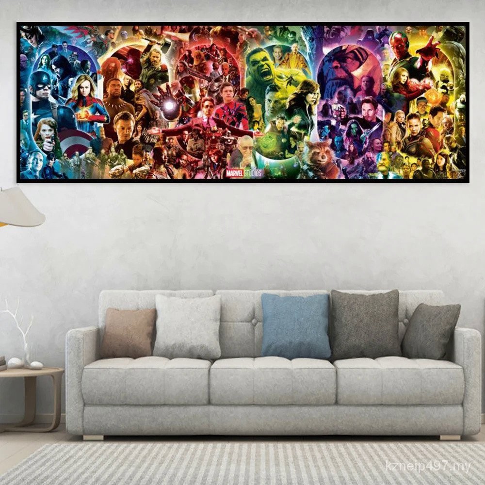 MINISO Marvel Movie All Heroes Avengers Alliance Canvas Wall Art ...