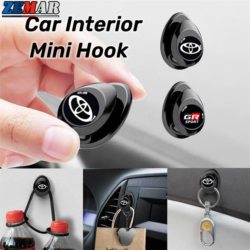 Toyota Car Interior Hooks Mini Paste Front Hooks Rear Creative Hooks ...