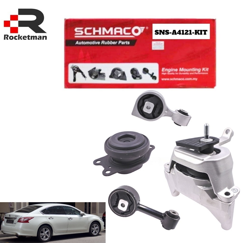 SCHMACO ENGINE MOUNTING SET NISSAN TEANA L33 2.0 (SNS-A4121-KIT ...