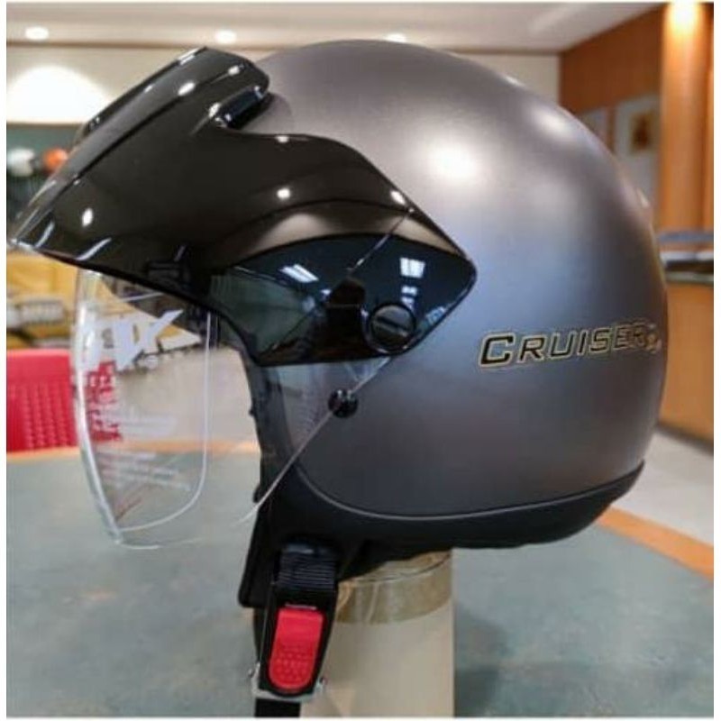 SGV CRUISER V MATT HELMET (MATT GREY) | Shopee Malaysia
