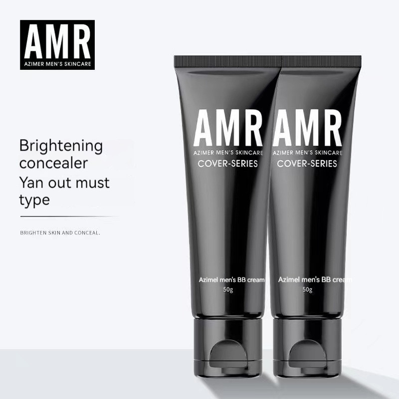 Amr Men Face Concealer Cream素颜霜遮瑕防水Concealer Waterproof Sweat-proof ...
