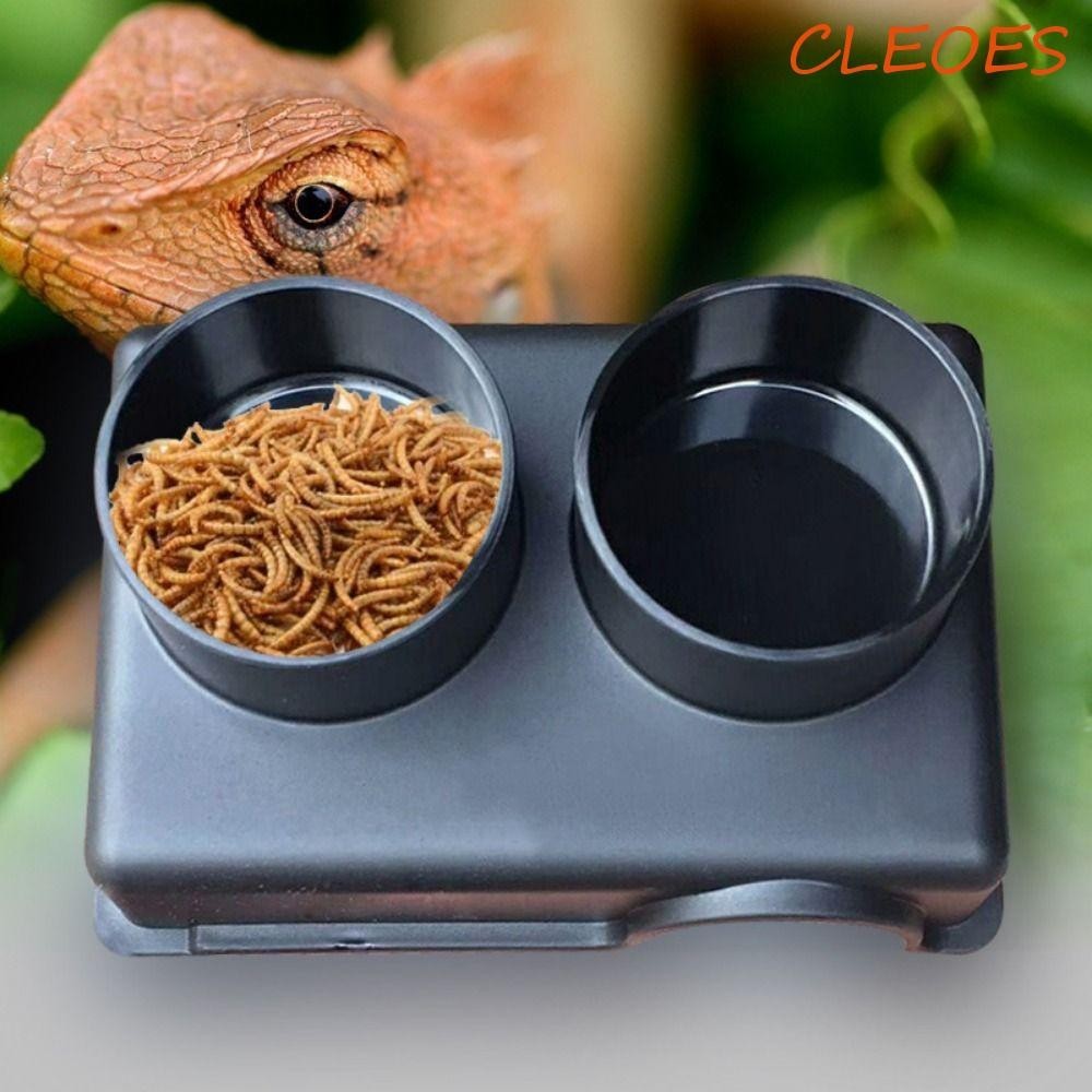 CLEOES Snake Shelter House, Rectangle Black Reptile Hide Box, Reptile ...