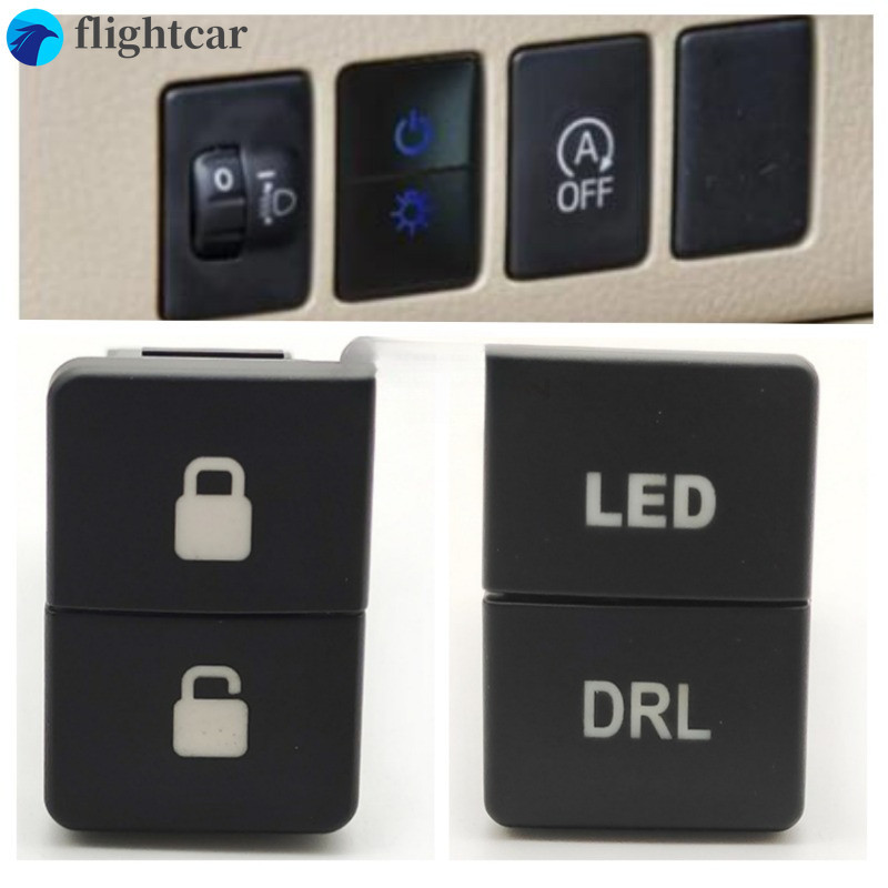 （FT）LED Light Front Rear Fog Light Dual Switch Button Power Button ...