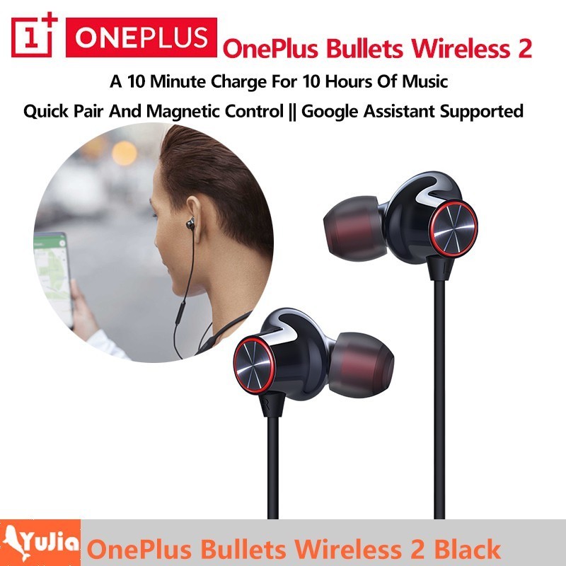 OnePlus Bullets Wireless 2 Earphone Bluetooth Headset 2 In-Ear ...