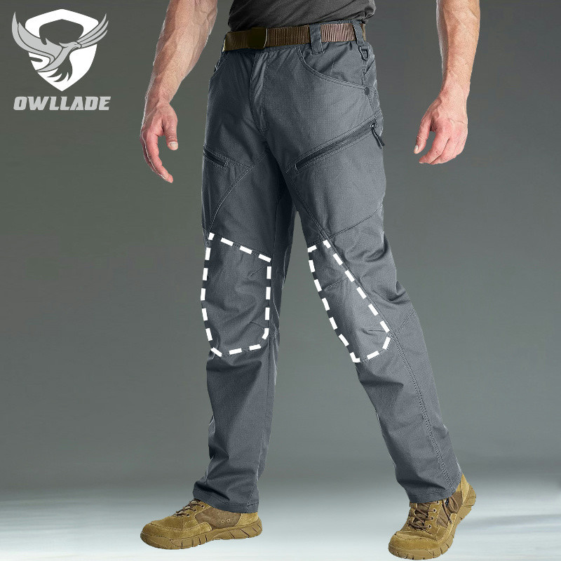 OWLLADE Senior Tactical Cargo Pants Men KBZ01 in Green Waterproof Stretchable | Shopee Malaysia