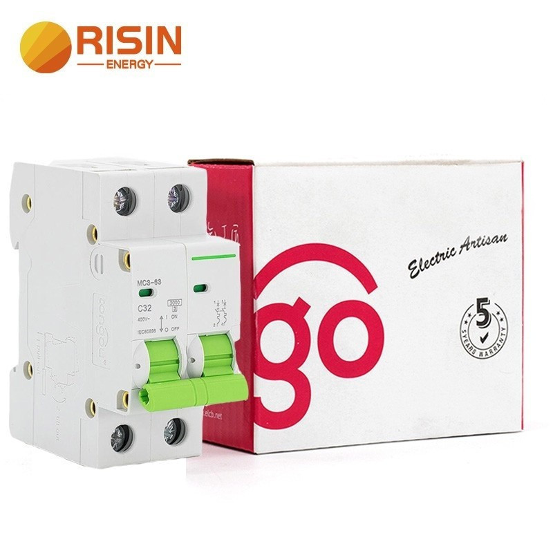 RISIN Solar Home Use 2P Mini AC Circuit Breaker AC415V Short Current ...