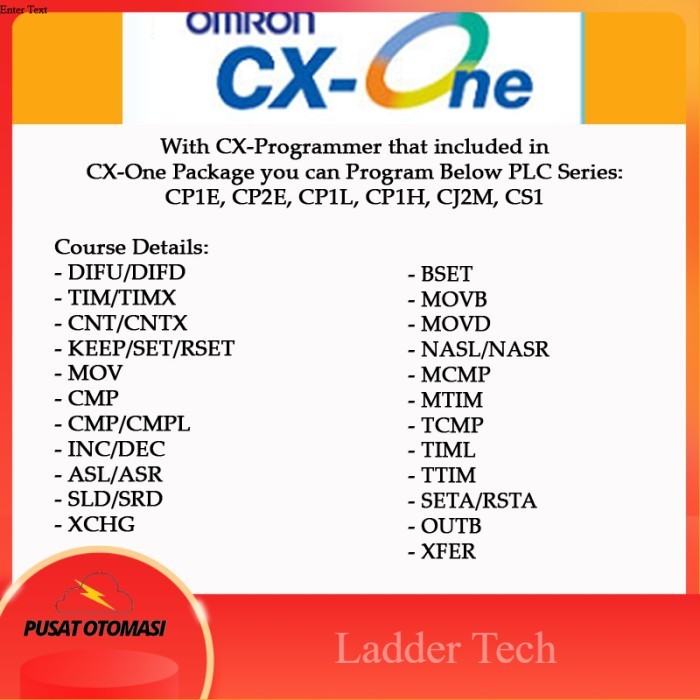 Omron Training PLC Tutorial with CX-Programmer - Learning Video Package - | Shopee Malaysia