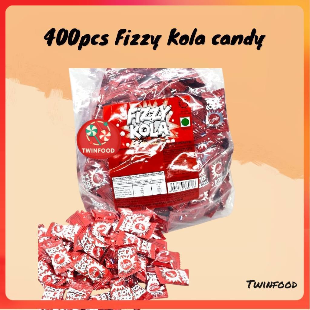 400PCS Fizzy Kola Cola Candy Gula gula Sparkling Kola Fizz Candy ...