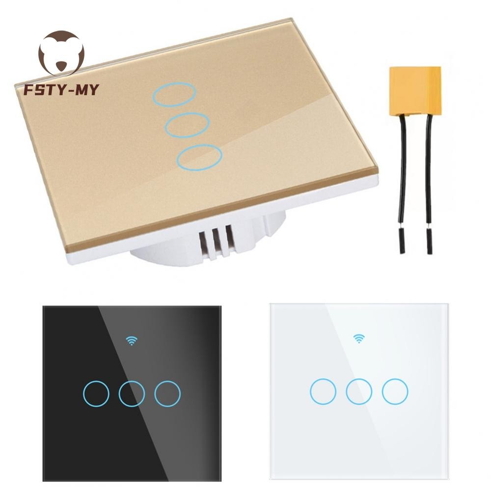 3 Gang Touch Control Smart Wall Switch Designed for Modern Home ...