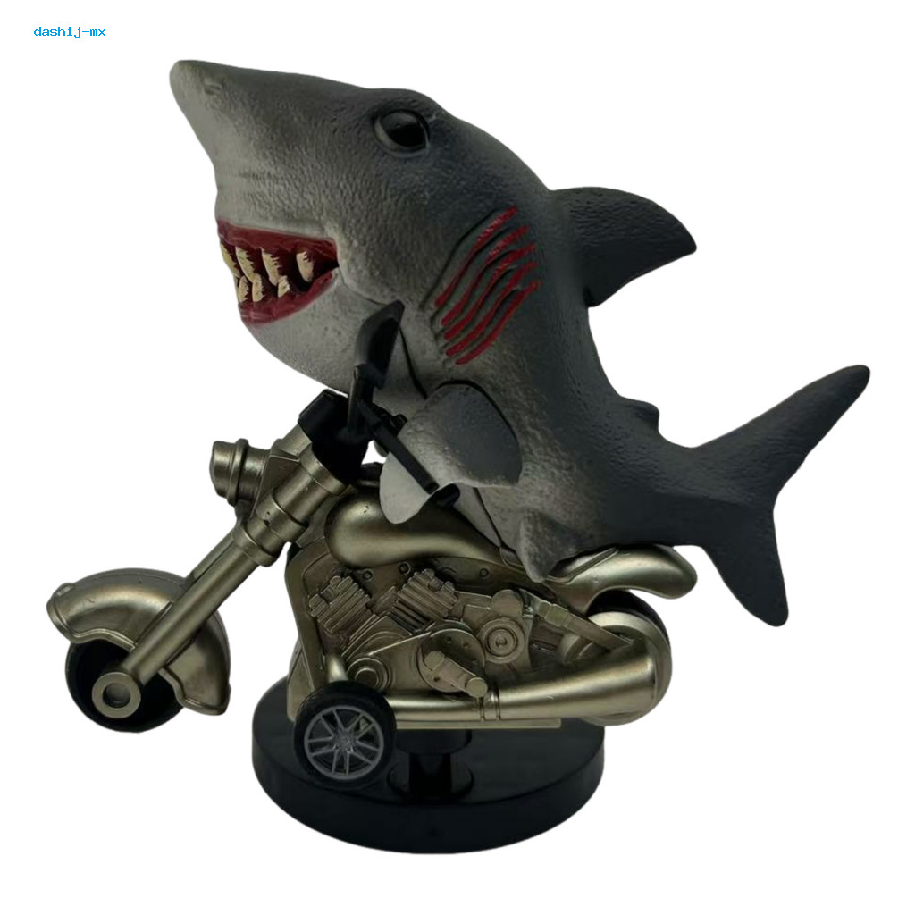 DA* Motorcycle Animal Ornament Animal Riding Motorcycle Figurine ...