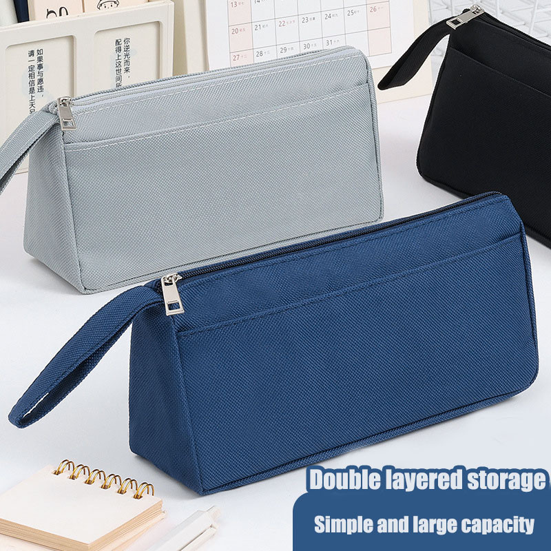 Simple Pencil Bag Portable Pencil Bag Stationery Bag Large Capacity ...