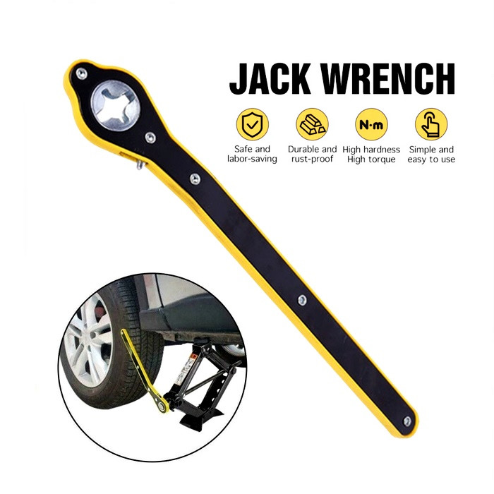Car Scissor Jack Ratchet Wrench Garage Tire Wheel Lug /Bicu Gunting ...