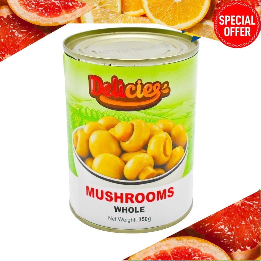 (HALAL) Cendawan Masin, Cendawan Dalam Tin, Cendawan Button Delicies ...