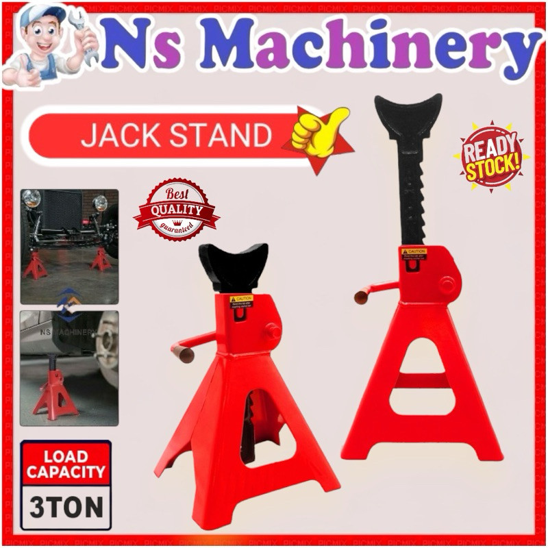 Heavy Duty Double Safety Car Jack Stands 3 TON 6 TON Stand Jack Garage ...