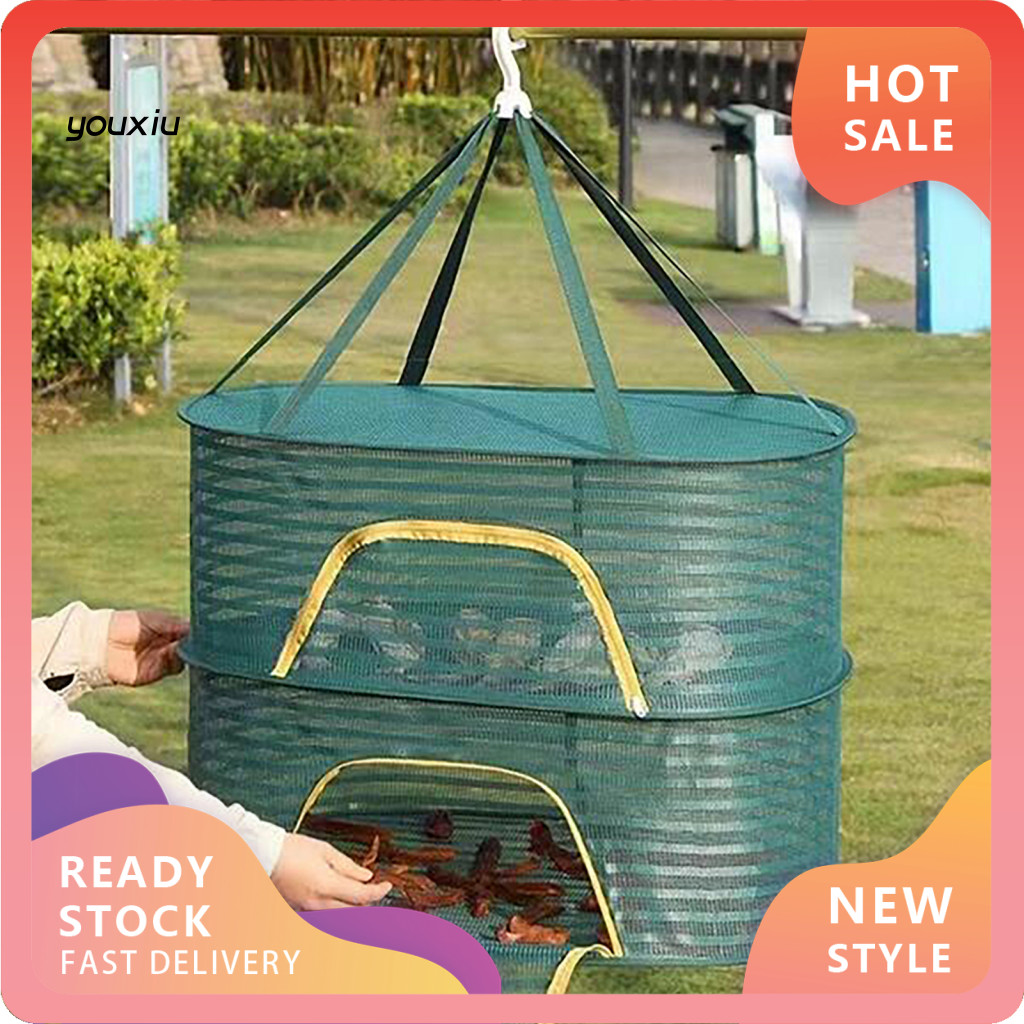 YX Efficient Air Circulation Drying Rack Foldable Hanging Mesh Dryer ...