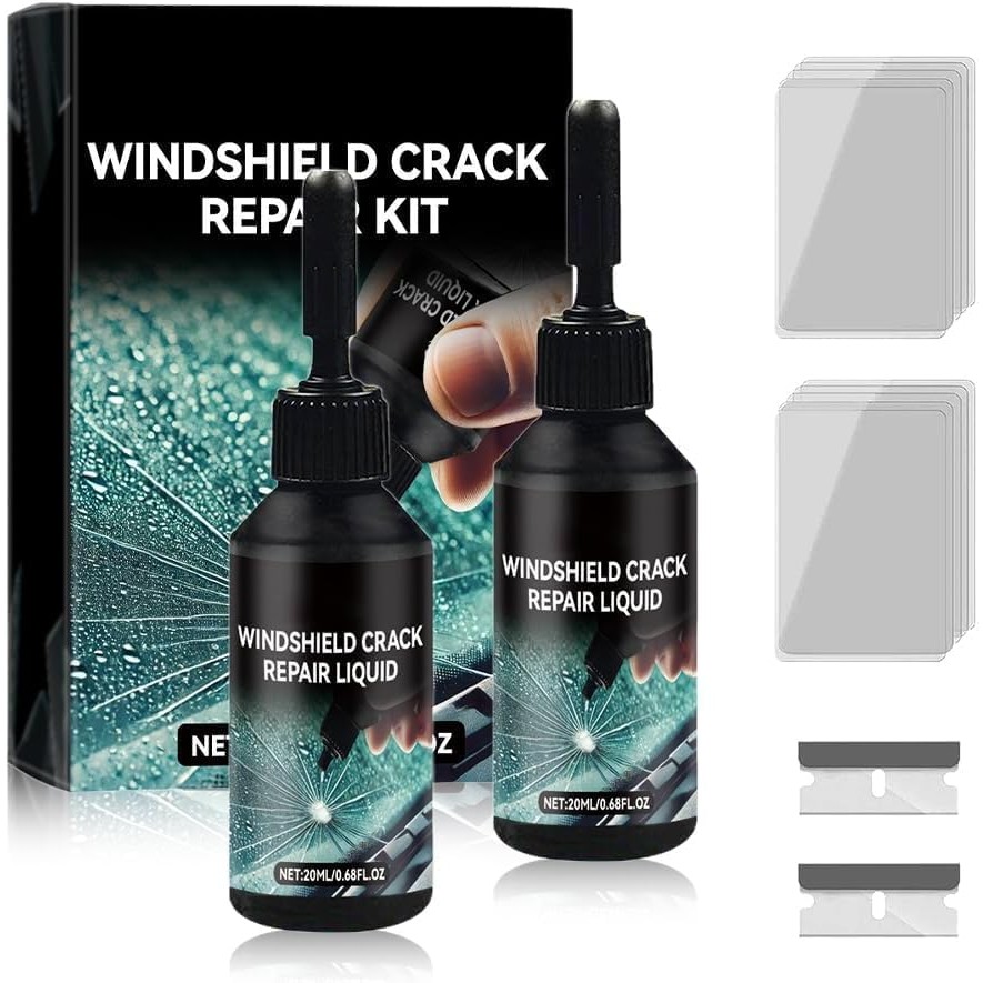 Windshield Crack Repair Kit, 2025 Glass Crack Repair Kit, Advanced Automotive Windshield Crack ...