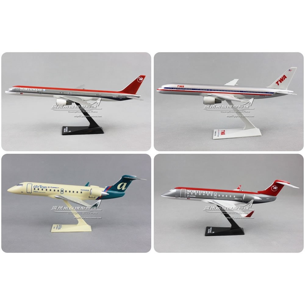 American Northwest Airlines NWA Boeing B757 TWA B717 CRJ200 Plastic ...
