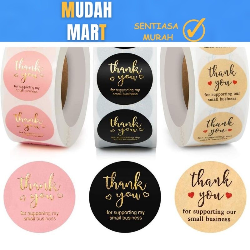 500pcs/roll Thank You Sticker label For Envelope Sealing Labels ...