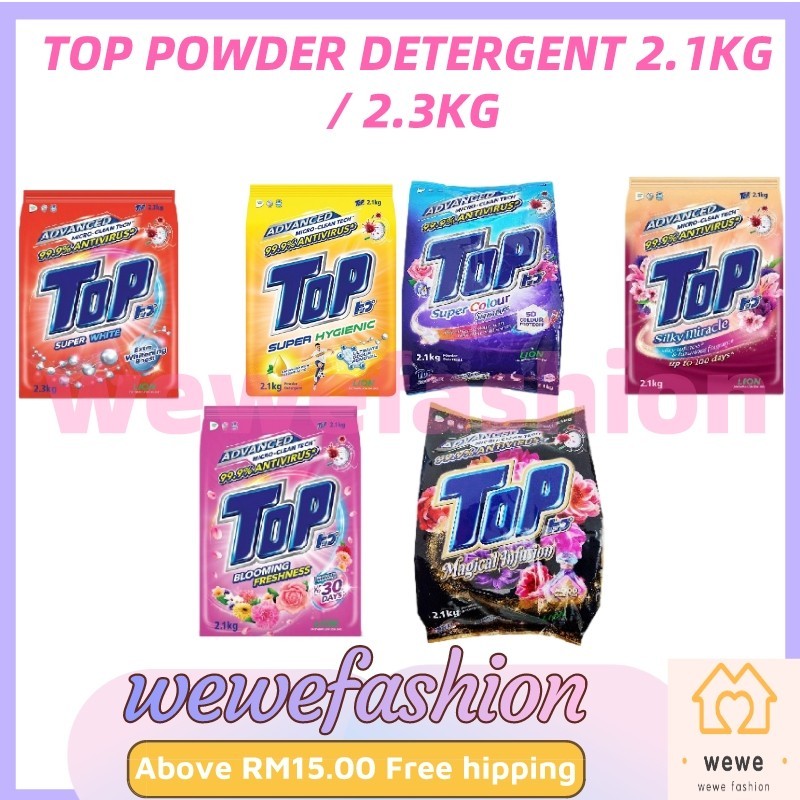 READY STOCK!!! Top Detergent Powder 2.1kg / 2.3kg | Shopee Malaysia