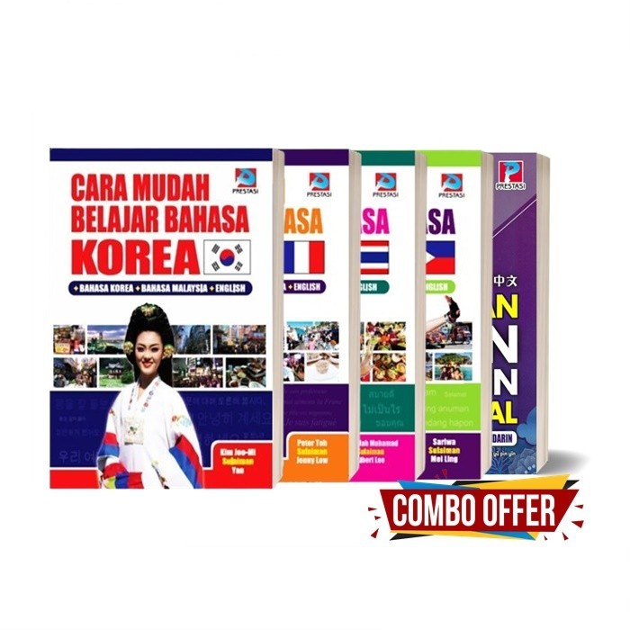 Kombo Bahasa Dunia Cara Mudah Belajar Bahasa Korea, Thai, Filipina, Mandarin ,Perancis (Easy To ...