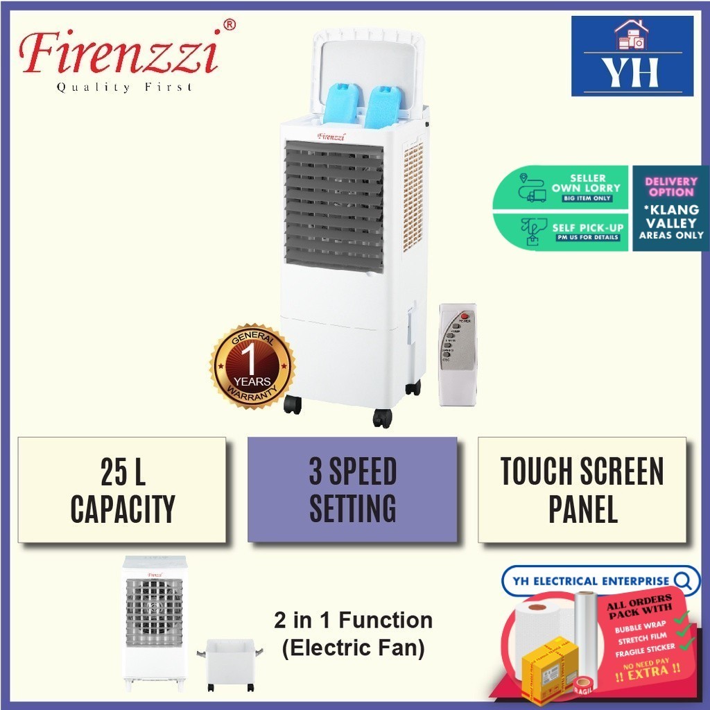 Firenzzi 25L 2 in 1 Function Air Cooler with Touch Screen Panel ...