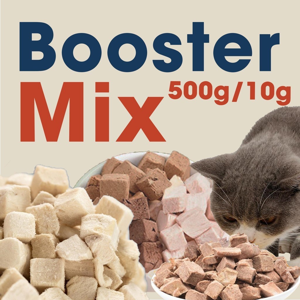 【Booster Gemok 500g 】 Booster Mix Chicken & Liver Untuk gemok kucing ...