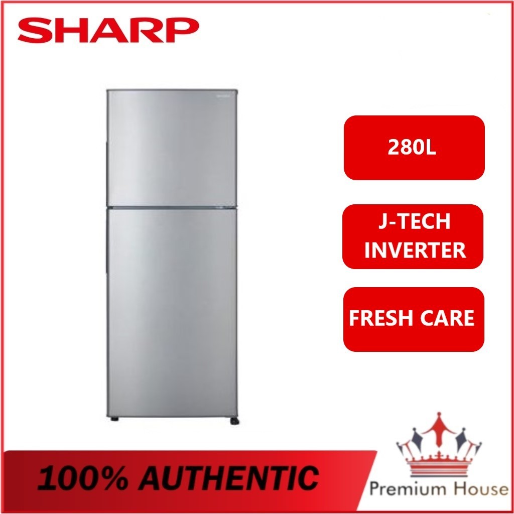 Sharp SJ2822MSS 280L 2 Door J-Tech Inverter Refrigerator | Shopee Malaysia