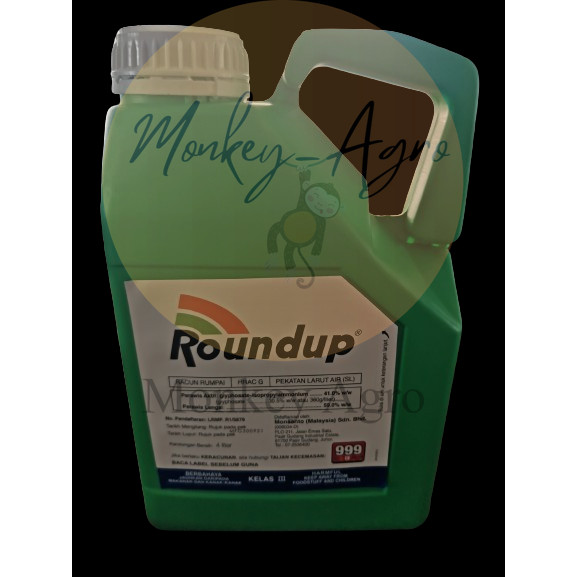4L Roundup round up Monsanto Glyphosate 41% Weed Killer (Racun Rumput ...