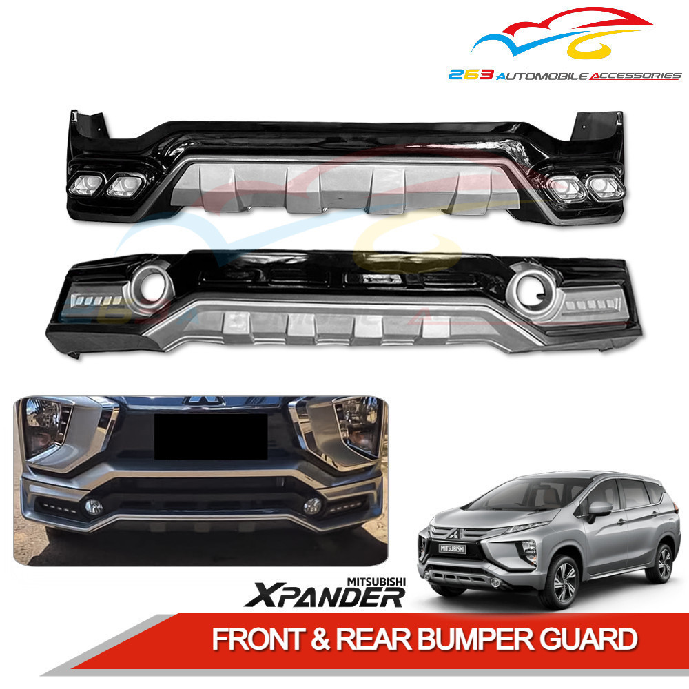 MITSUBISHI XPANDER 2019-2022 FRONT & REAR BUMPER GUARD PROTECTOR SKIRT ...