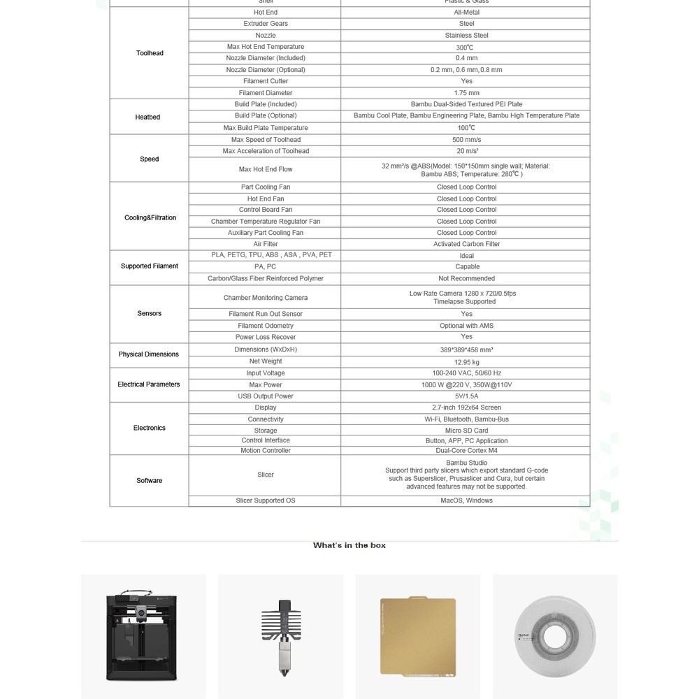 Bambu Lab P1 Series P1P / P1S / P1S Combo High Speed Printing FDM 3D ...