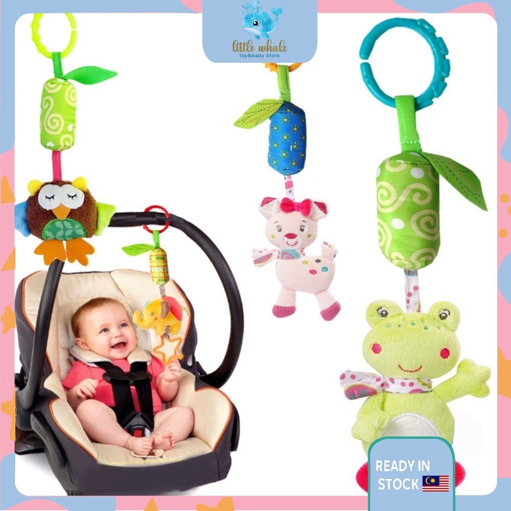 🐳Baby Infant Toys Infant Stroller Bed Cot Crib Hanging Doll Teether ...