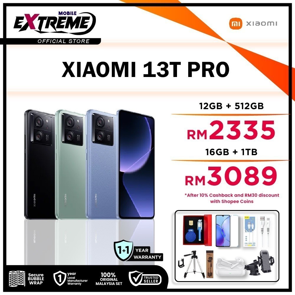 XIAOMI 13T PRO [12GB RAM 512GB ROM] [16GB RAM 1TB ROM] - Original ...