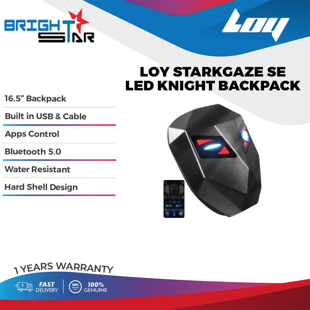 LOY StarkGaze SE LED Knight Backpack | Shopee Malaysia