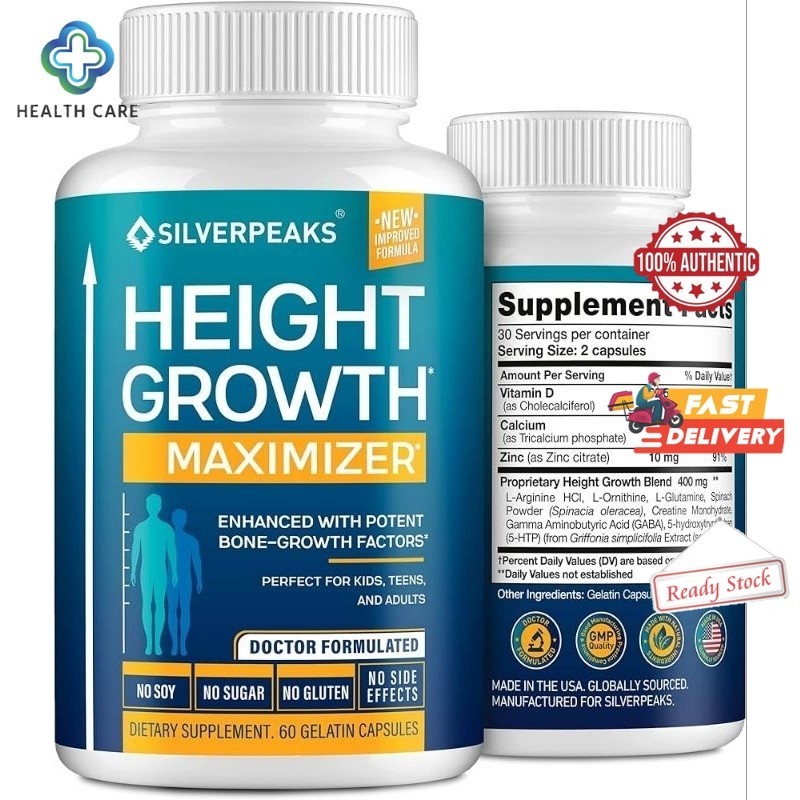 Height Growth Maximizer - Natural Height Pills to Grow Taller - Made in ...