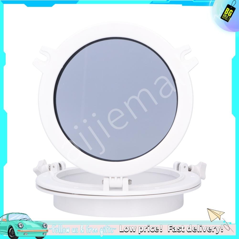 Haijiemall 10in Boat Round Portlight Porthole Tempered Glass Opening ...