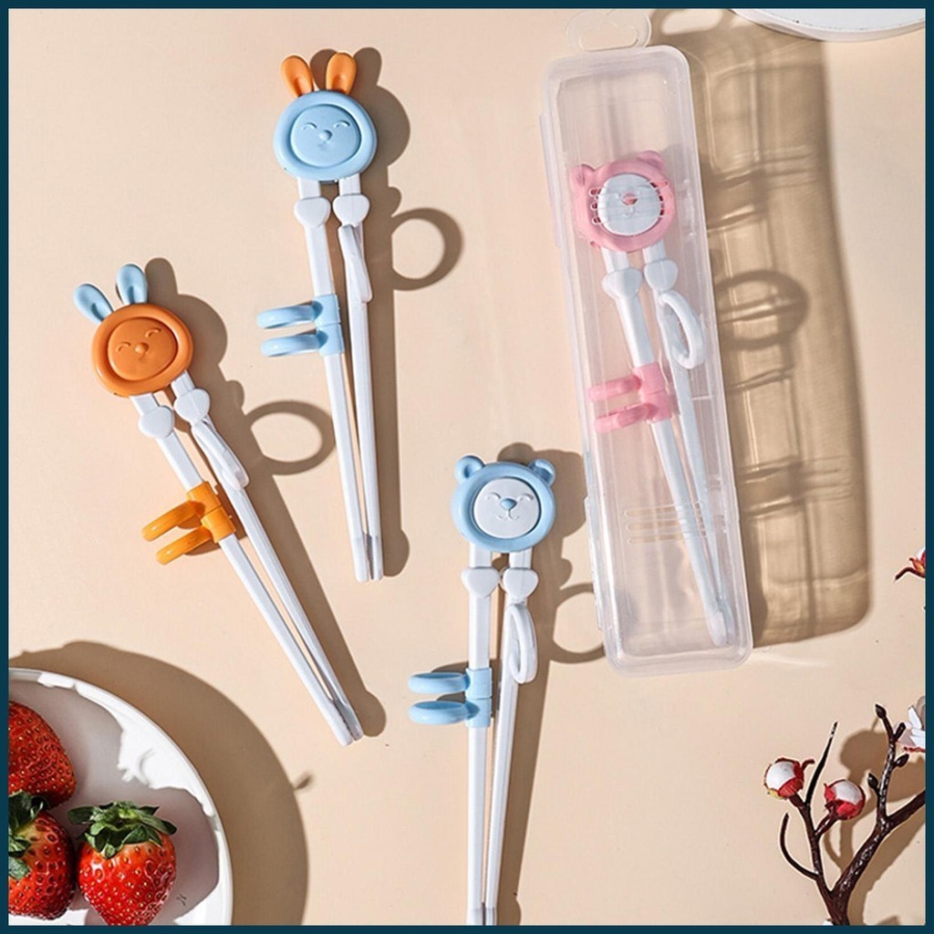 Chopsticks for Beginners Flexible Cute Bee Toddler Chopsticks Reusable ...