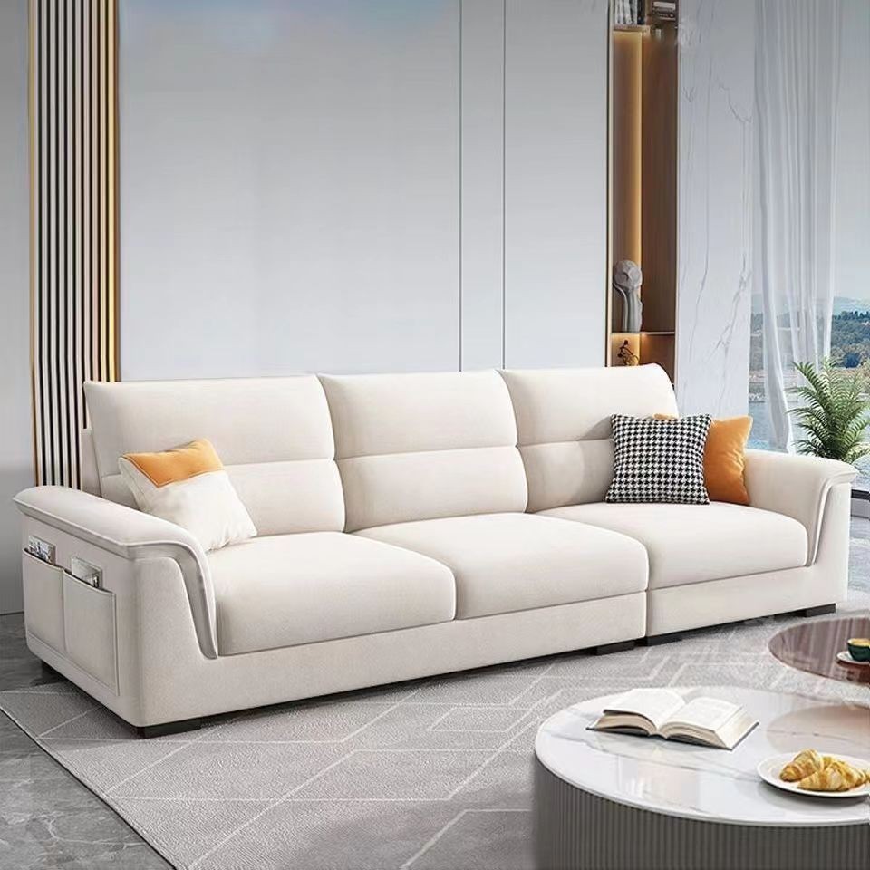 sofa l shape Cloth Sofa Living Room Modern Three Four-seater Sofa ...