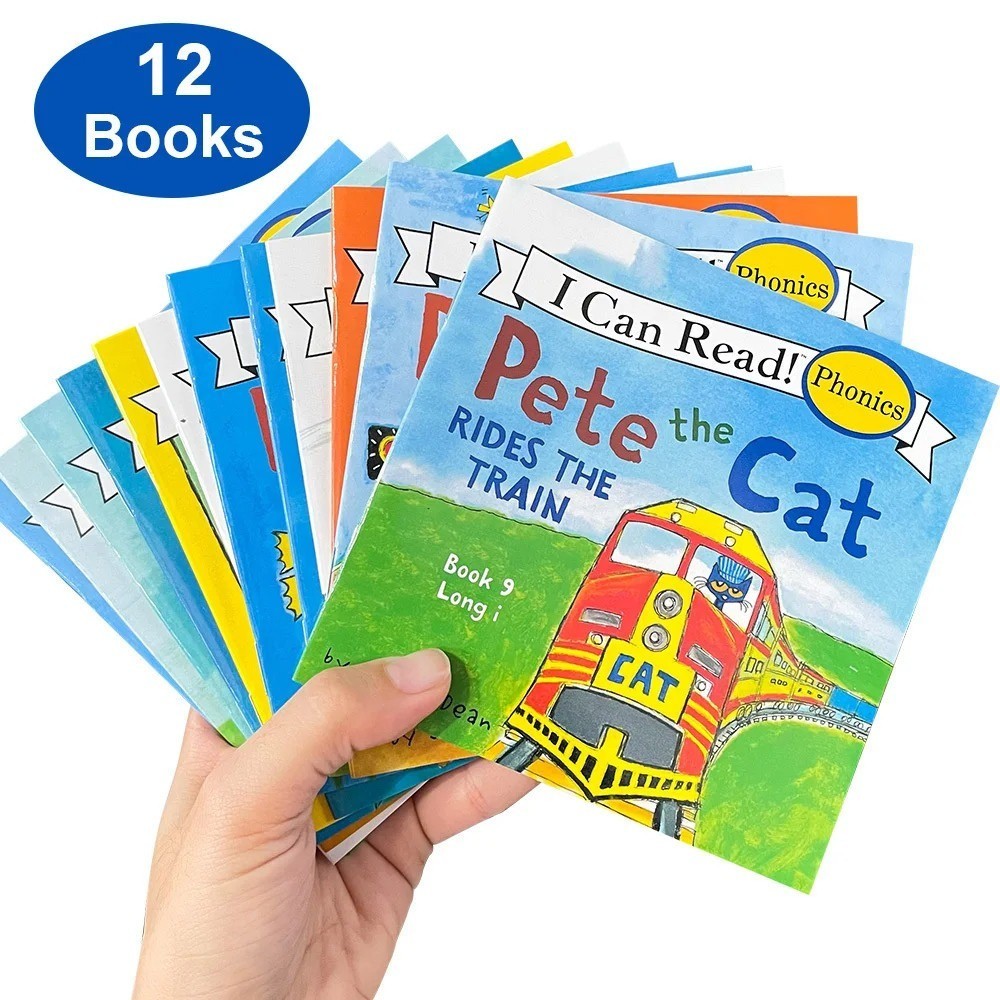 Kids Buku Poket Pete Cat 12 Books English Picture Story Book ...